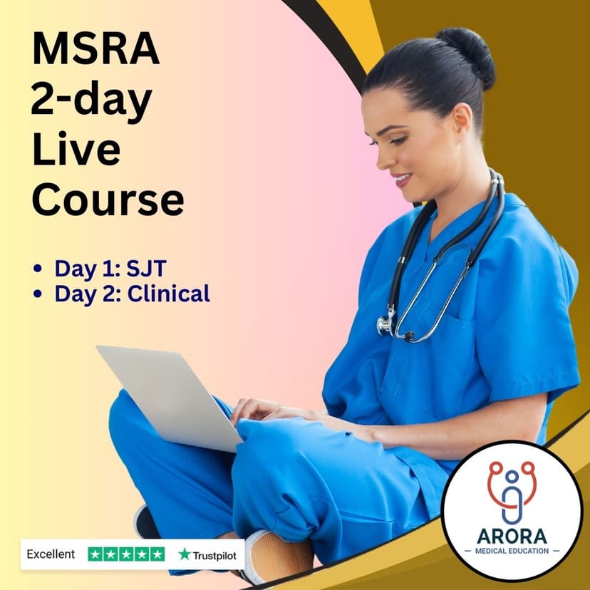 MSRA Revision Course | SJT & Clinical Prep | Arora Question Bank