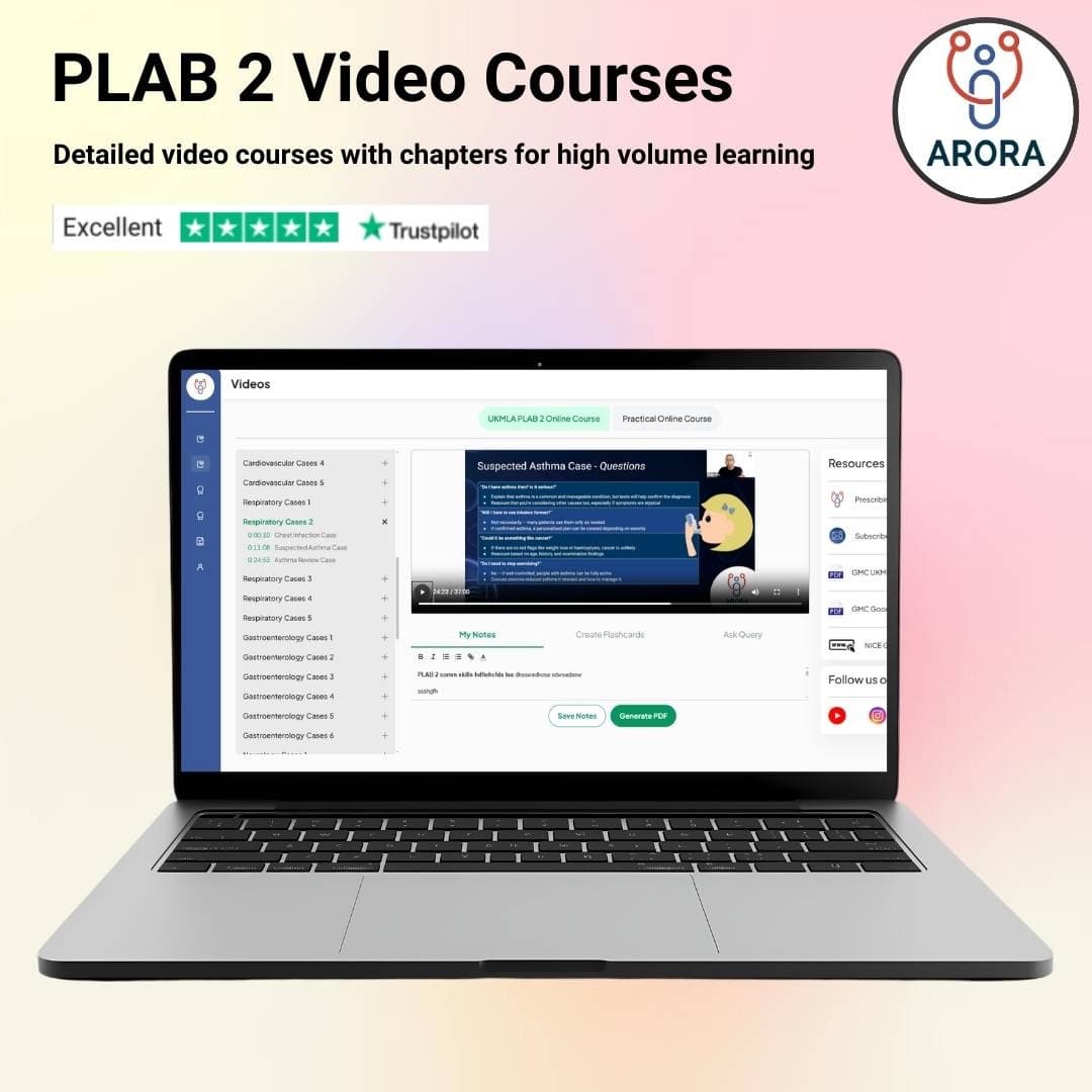 UKMLA PLAB 2 Course for IMGs | OSCE Preparation, Cases & Mocks | Arora ...